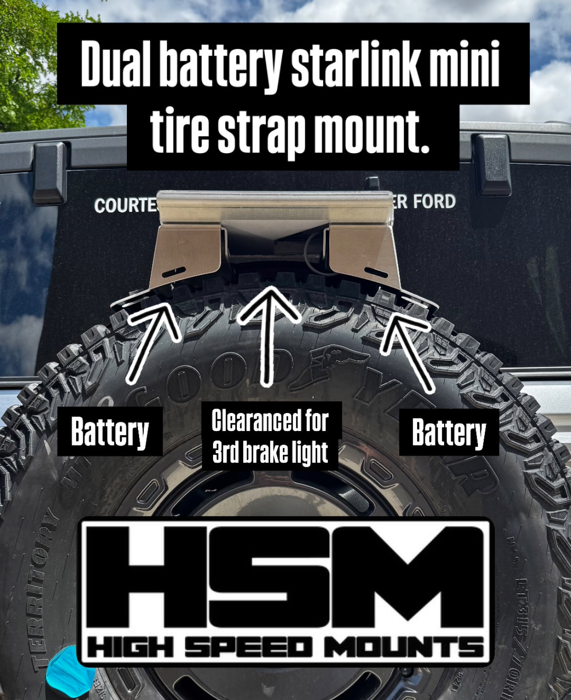 Starlink Mini Spare Tire Mount - Compact & Dually Options | High Speed ...
